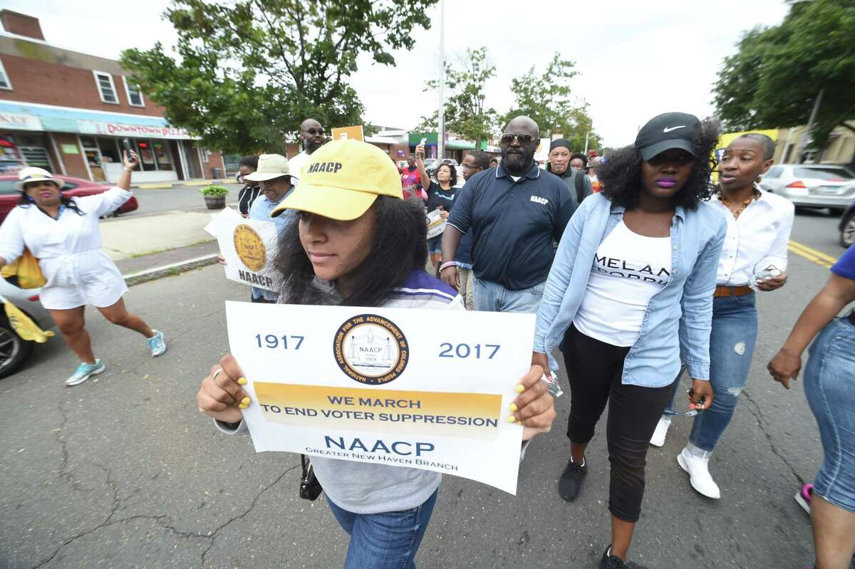 Photos of NAACP Silent Protest Parade & Rally in New Haven