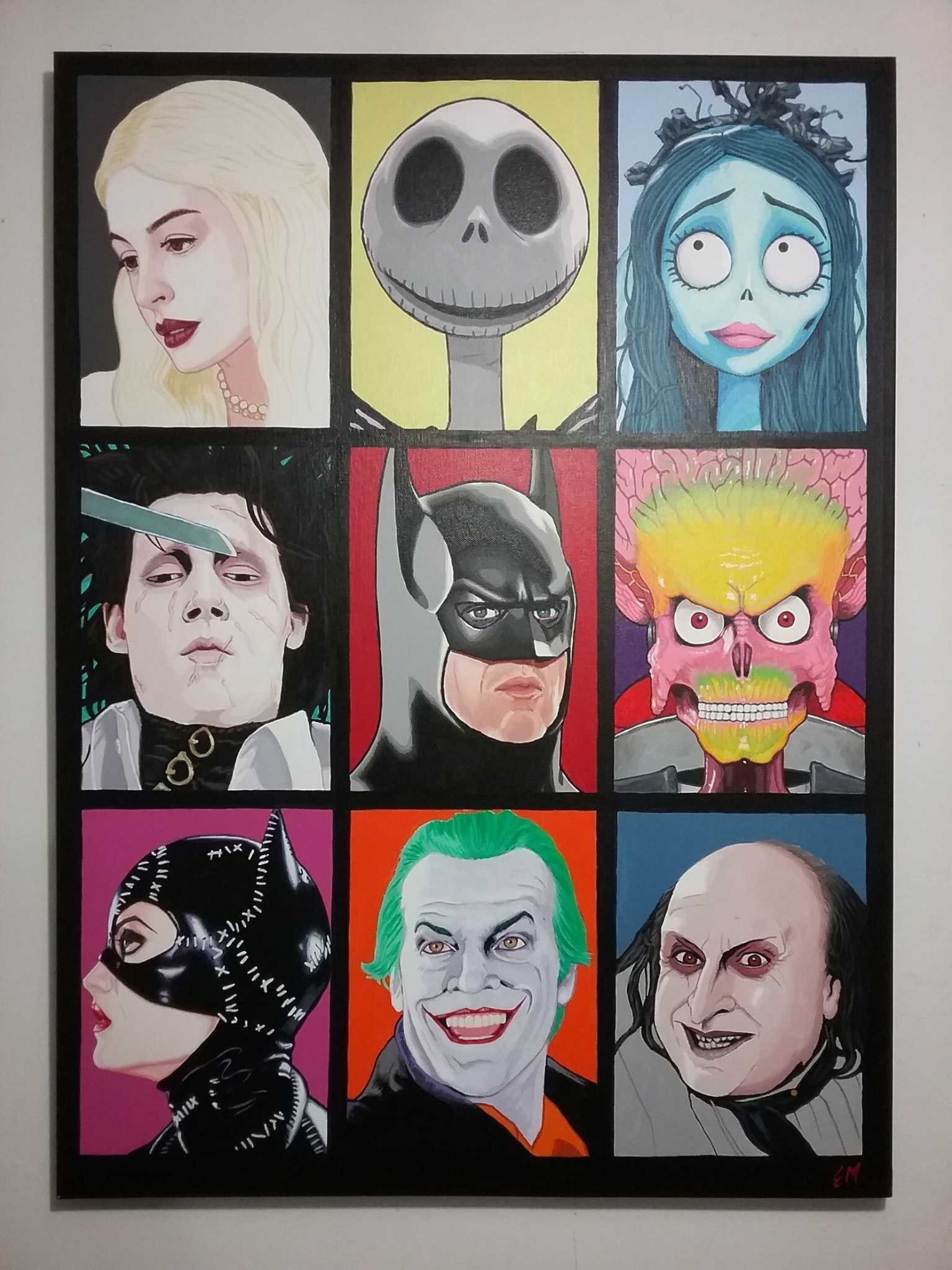 Incredible artwork from East End Studio Gallery's Tim Burton exhibit