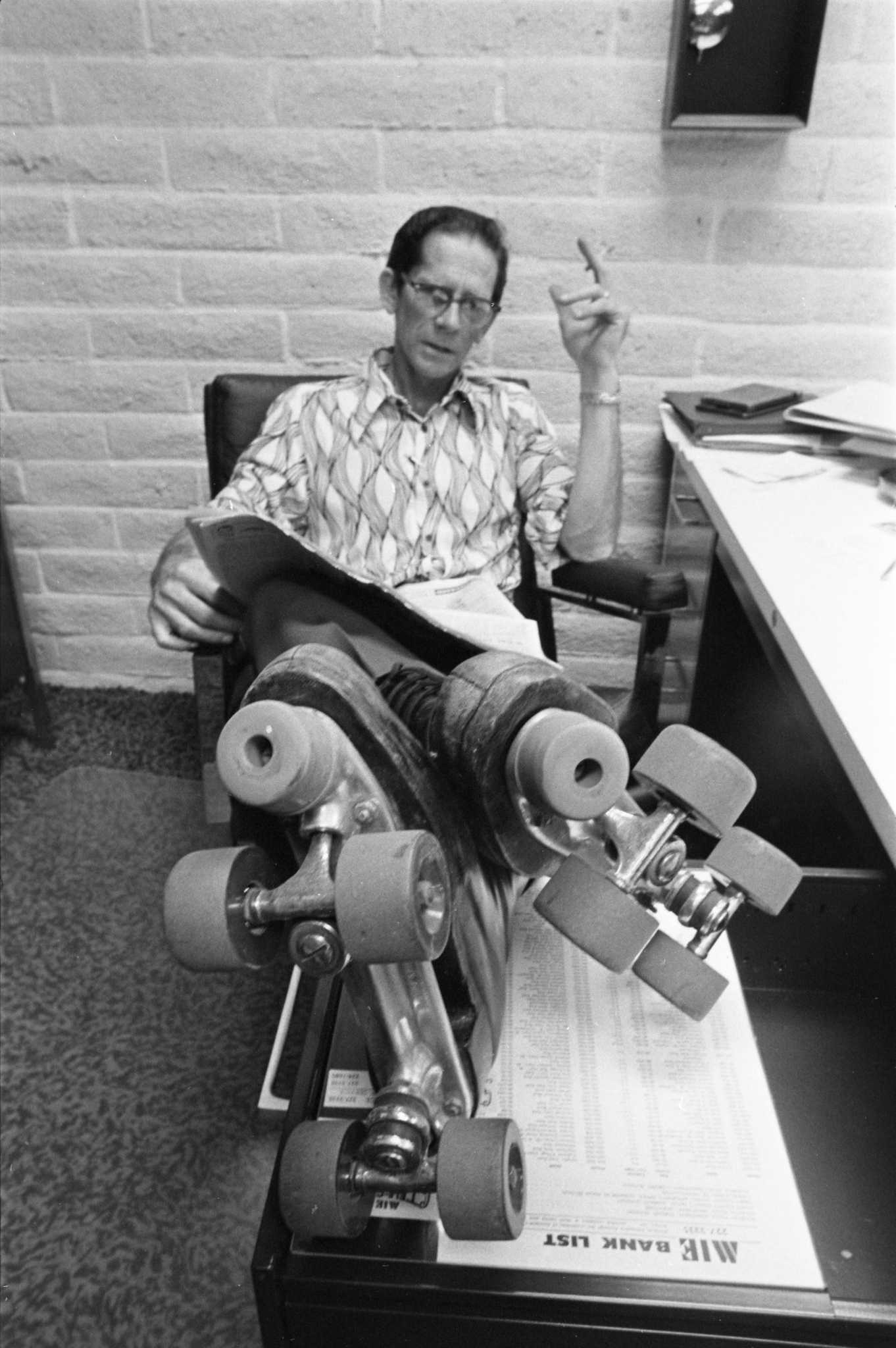 A wheeler dealer (or a dealer on wheels)