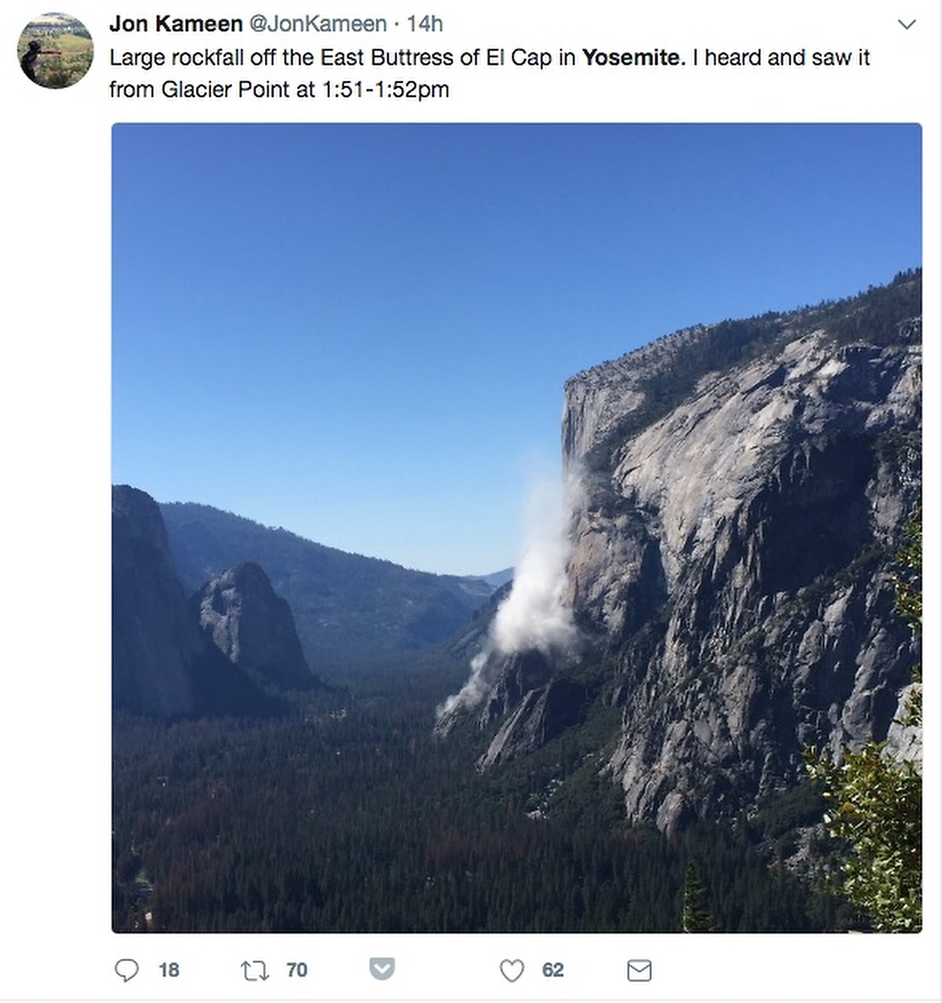 How could anyone survive? Photos show magnitude of Yosemite rockfall