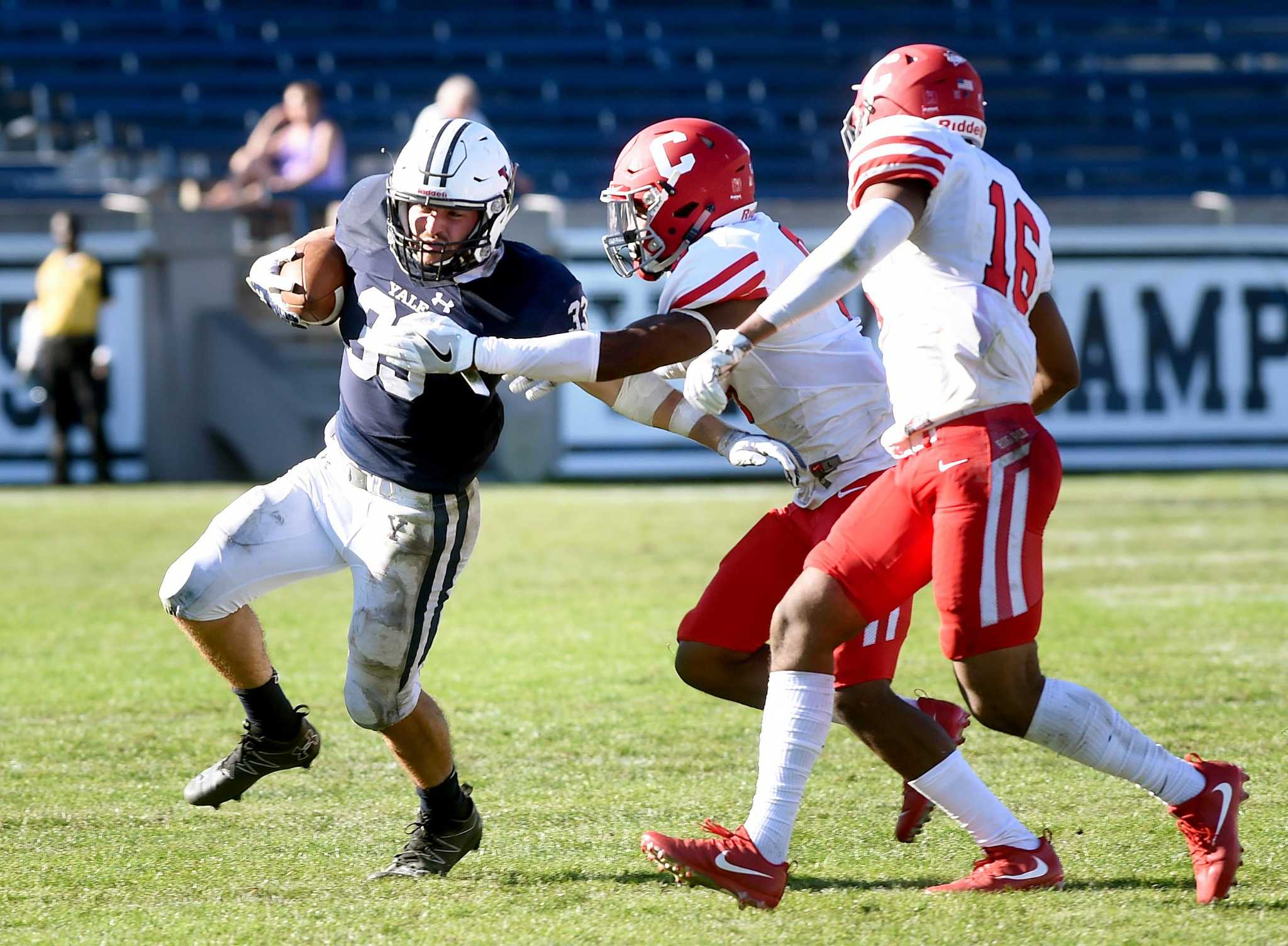 Offensive line has played big role in Yale’s successful ground game