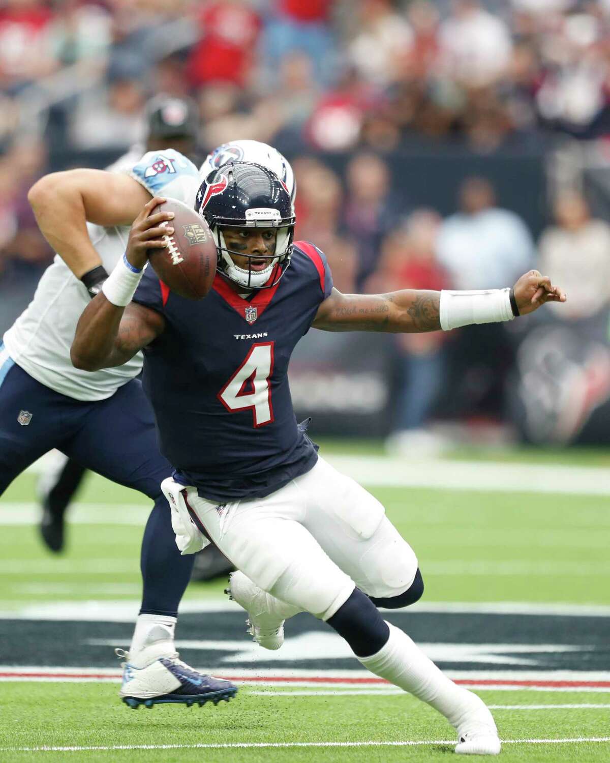 Texans QB Deshaun Watson's cleats on display at Hall of Fame
