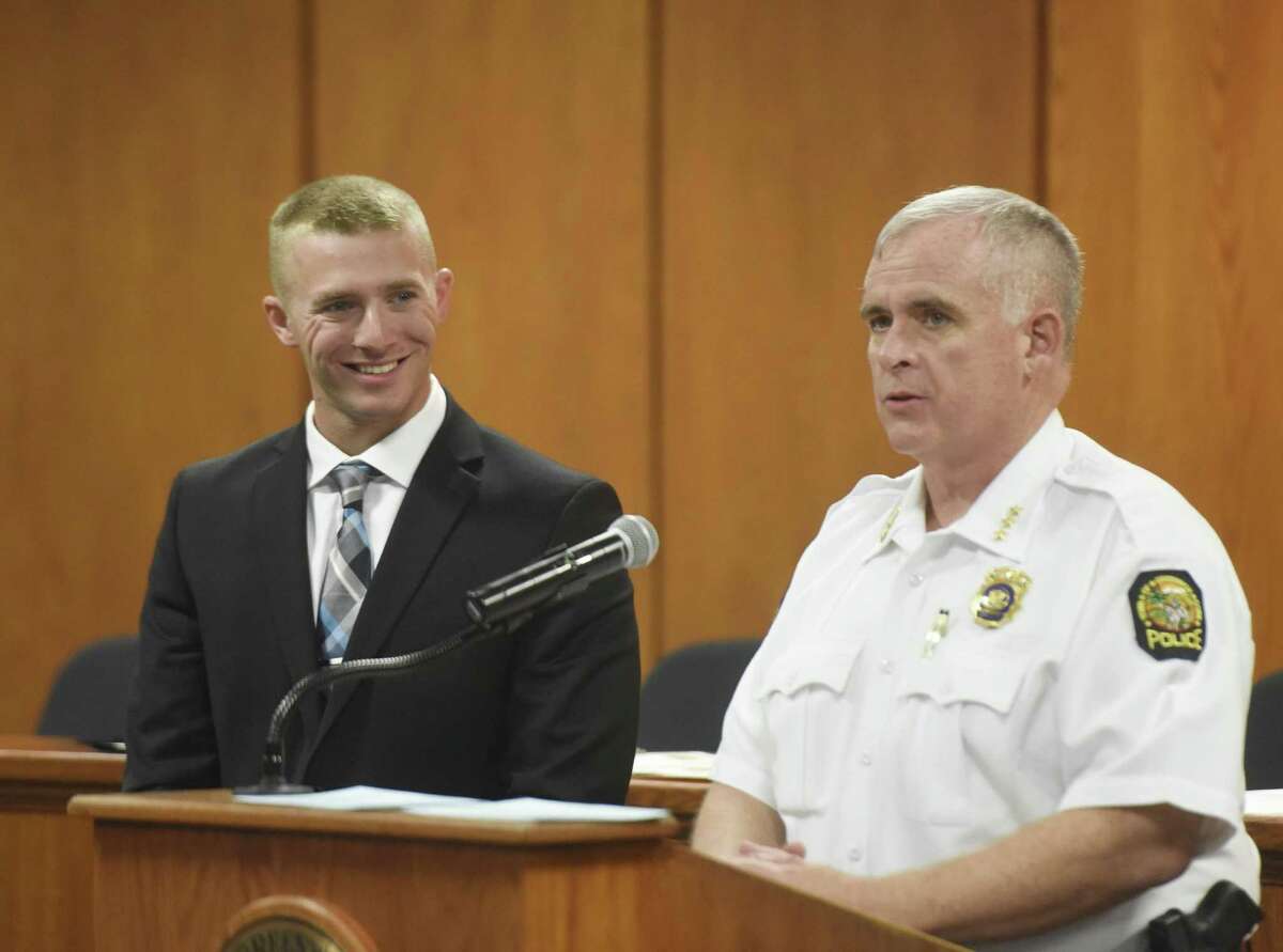 New Greenwich police officers sworn in