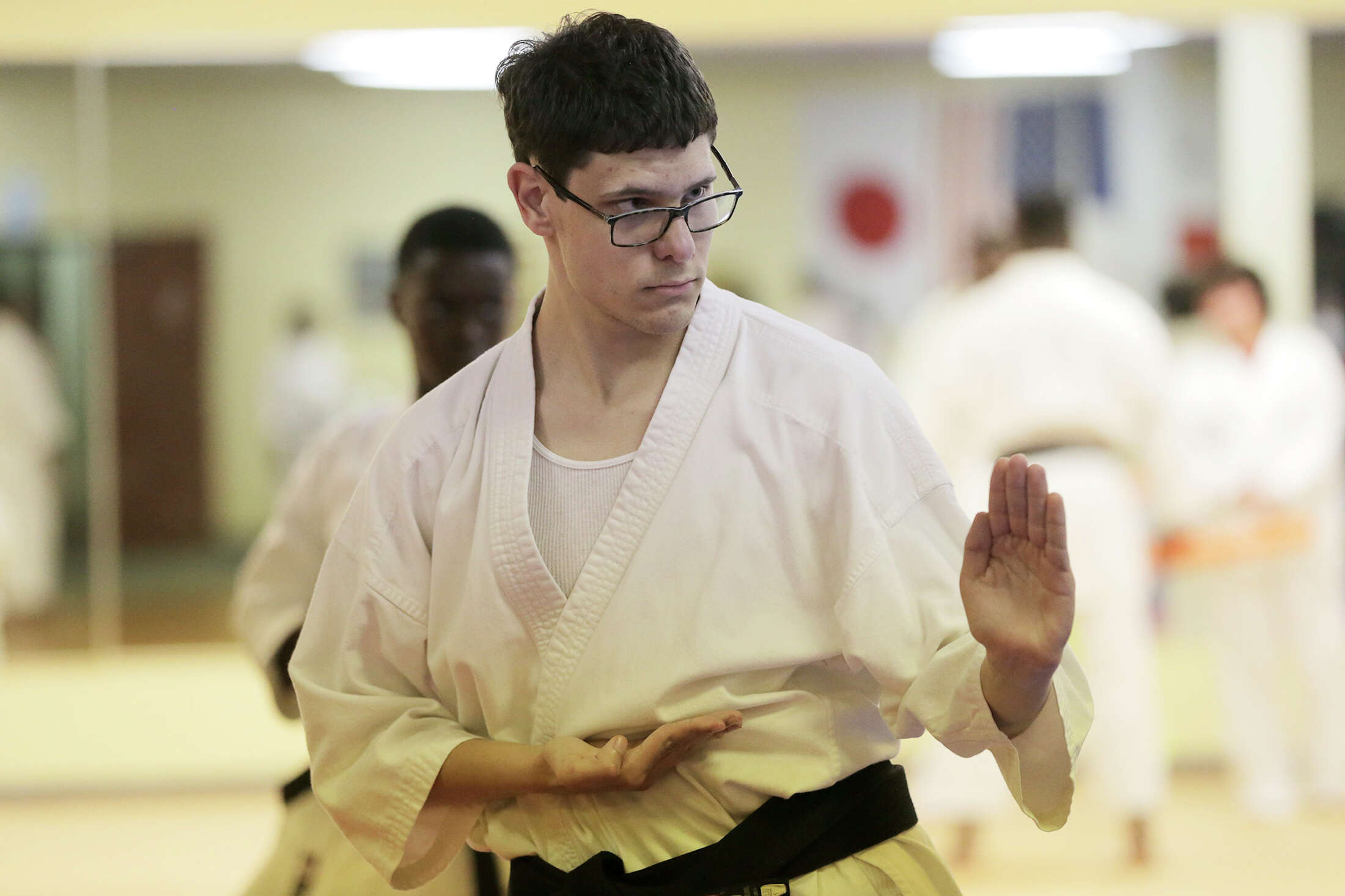 He's got the chops: 21-year-old with autism earns second-degree karate ...