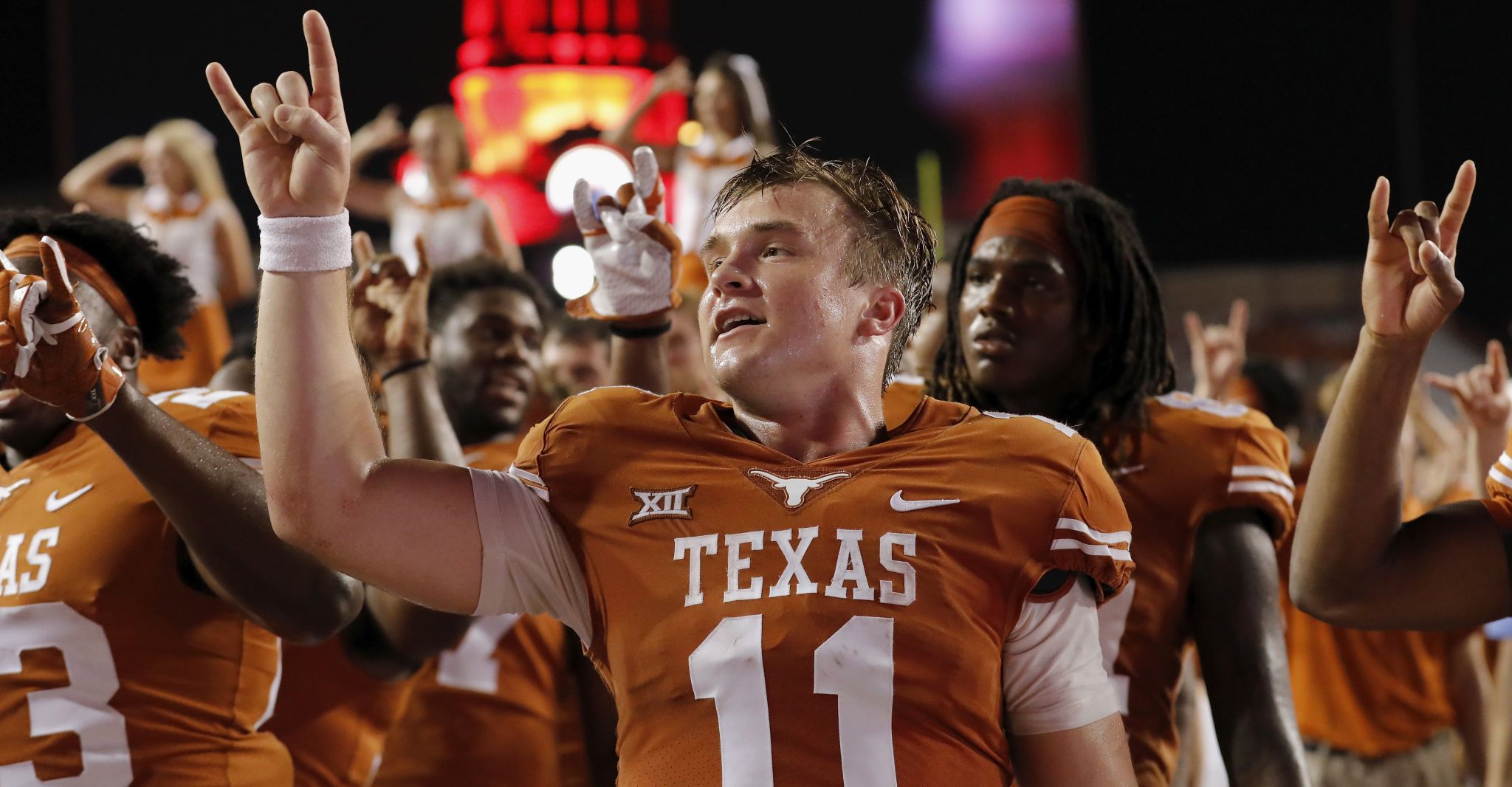 Sam Ehlinger leads UT over Kansas State in double overtime