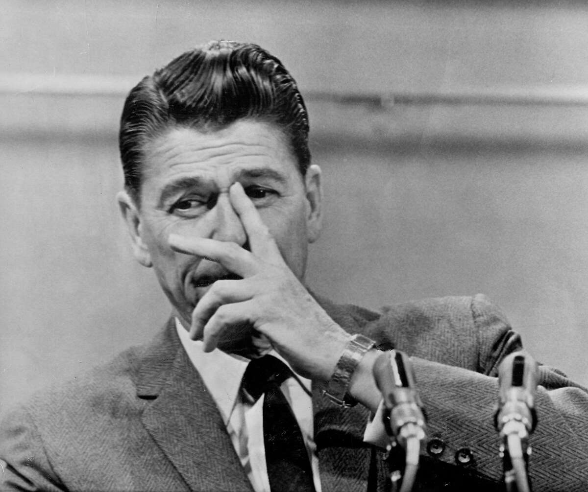 Gov. Reagan slams tolerance of dissent, 1967