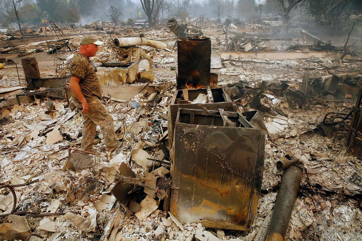 Haunting drone footage shows damage from Tubbs Fire in Northern California