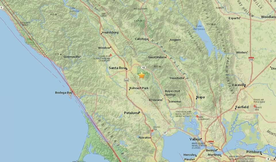 Small earthquakes strike near Santa Rosa, San Jose