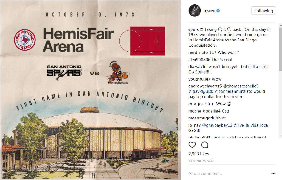 On this day 44 years ago, the Spurs played their first game in San Antonio