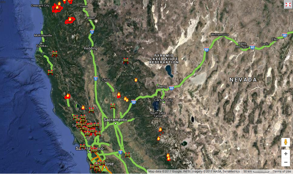 Wine Country fires: What highways are open and closed
