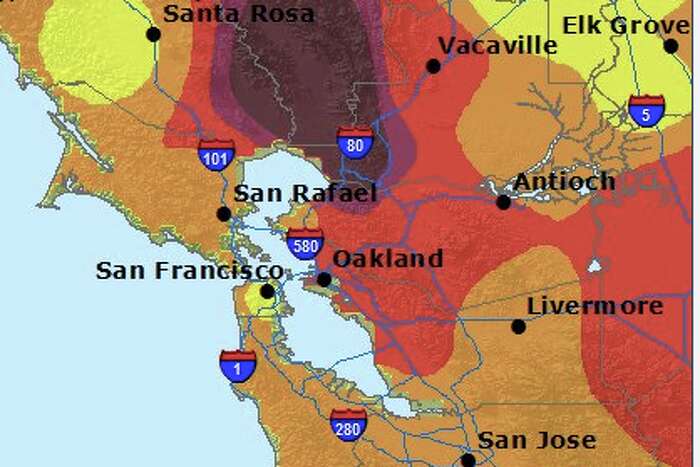 Wine Country fires smoke sickening people nearly 100 miles away