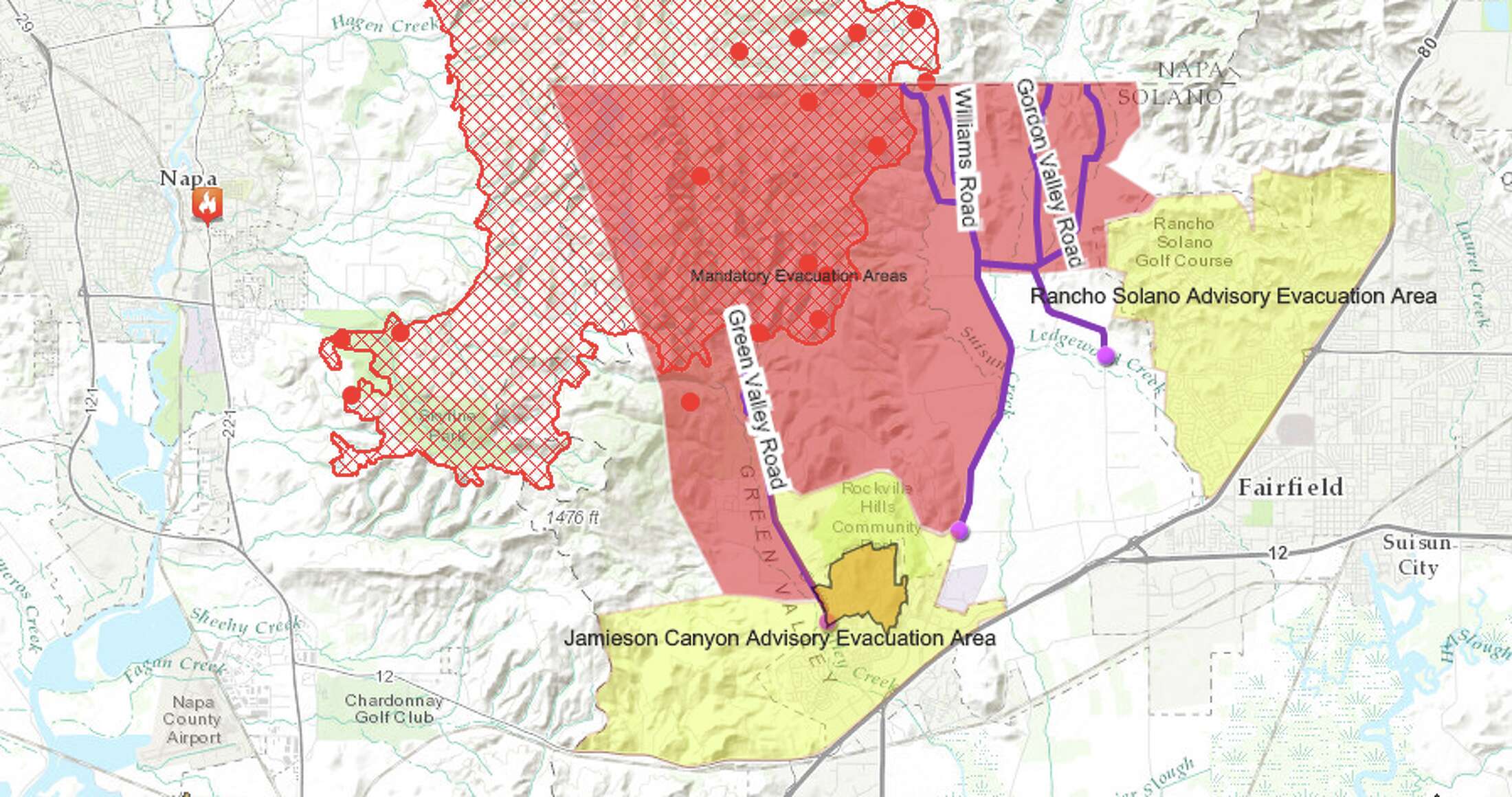 More evacuations come to Solano County