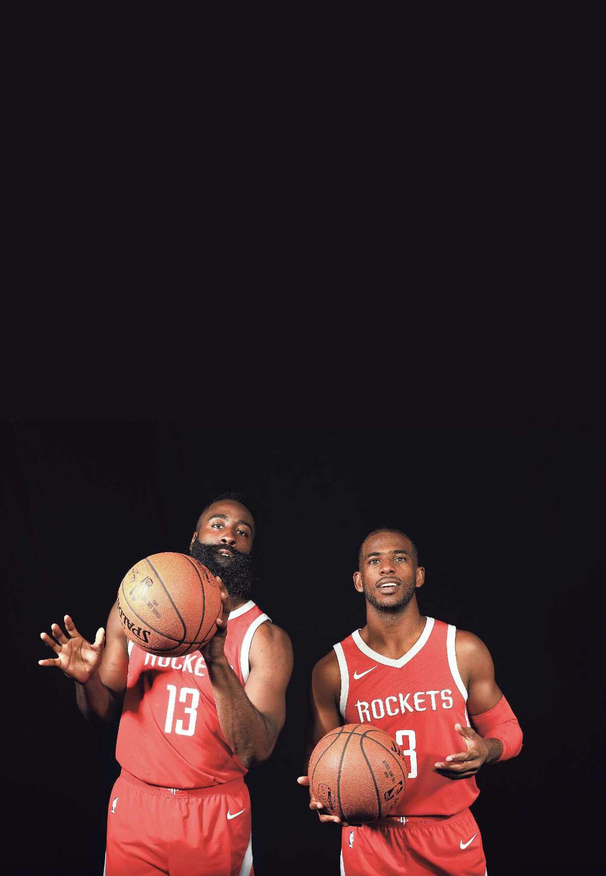 Rockets' James Harden, Chris Paul blend leadership skills