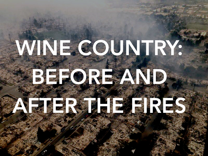 Before-and-after photos show devastation of Wine Country fires