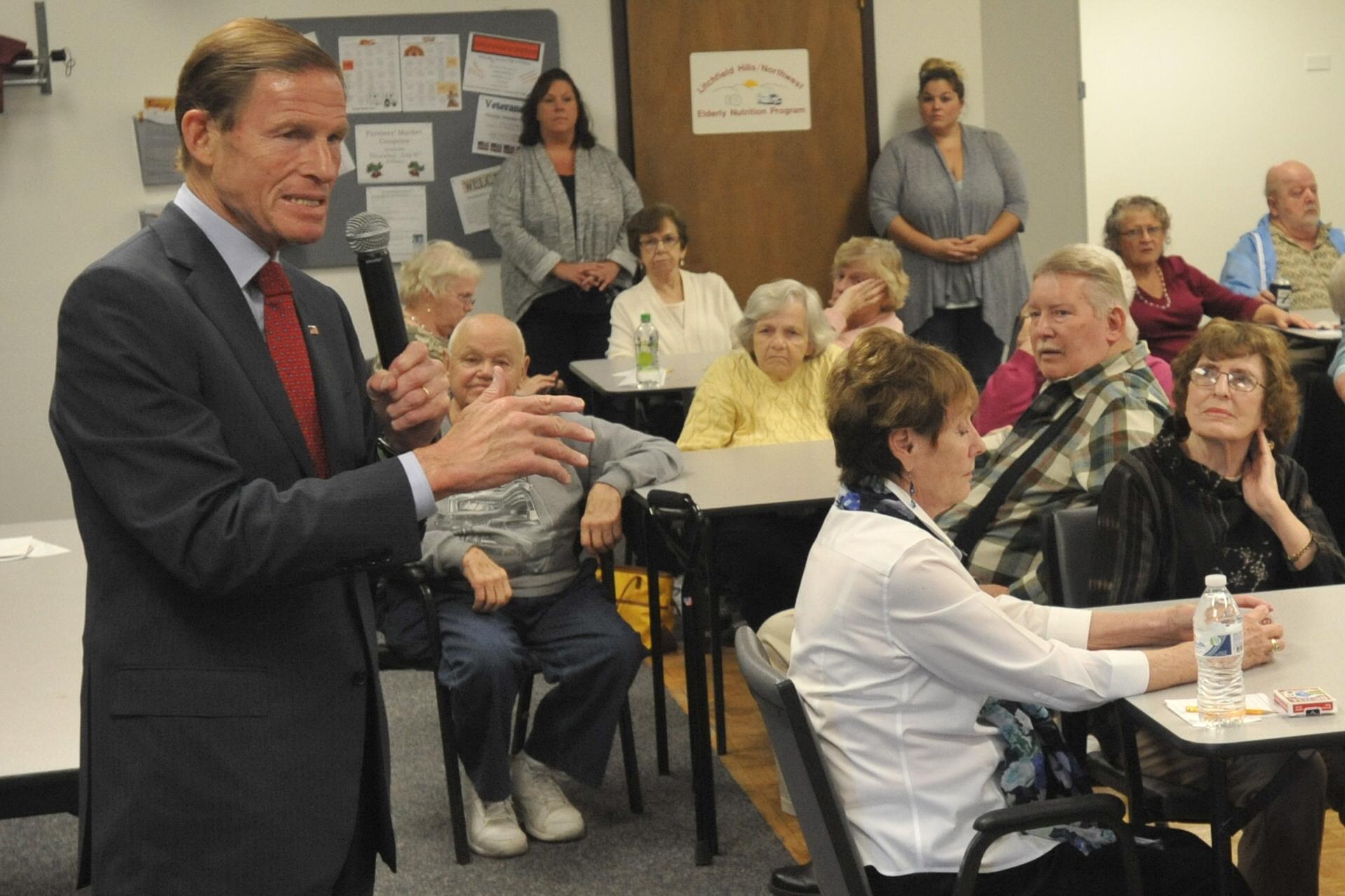 Blumenthal visits Torrington senior center to urge support for bill to ...
