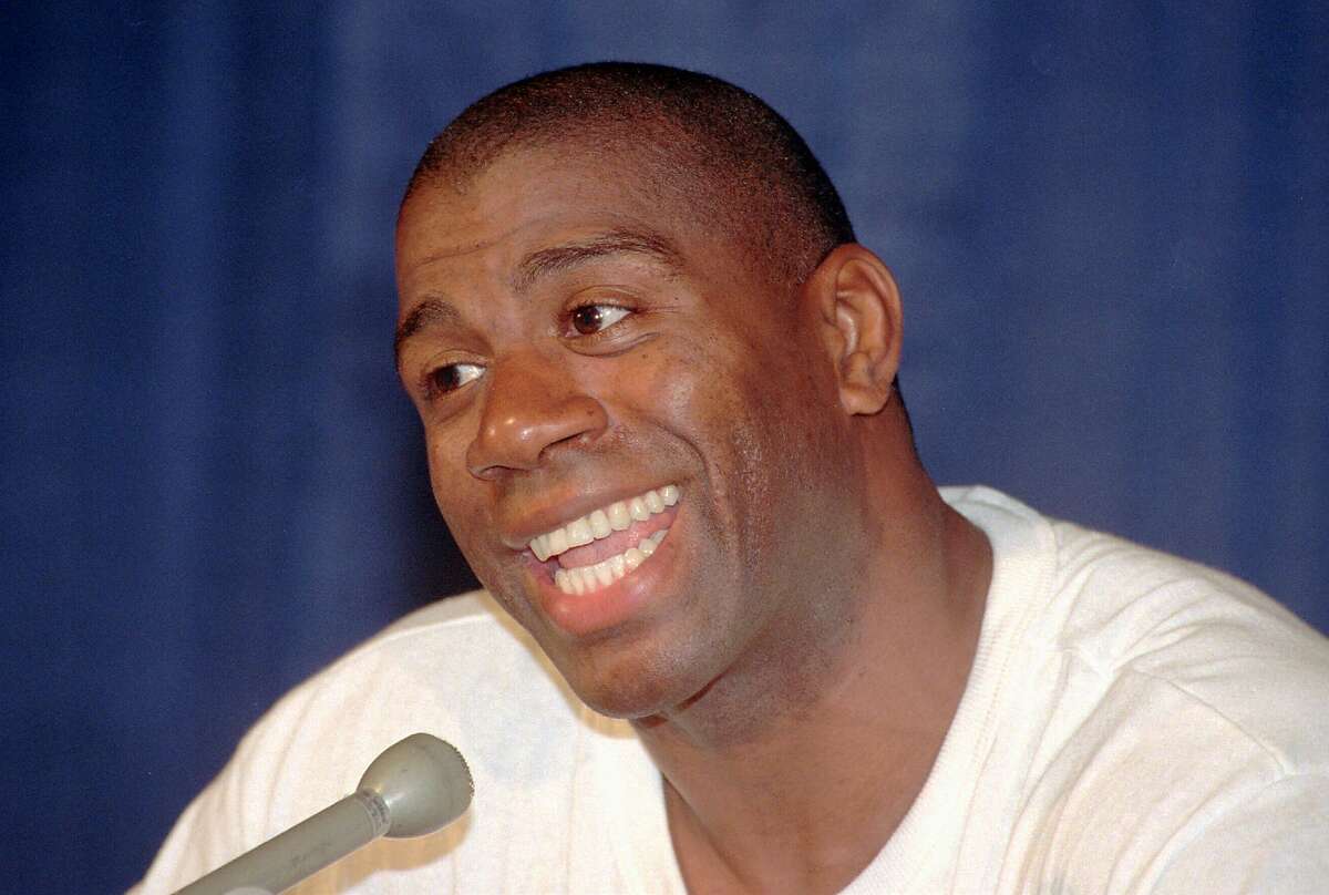 Magic retires from basketball, 1992