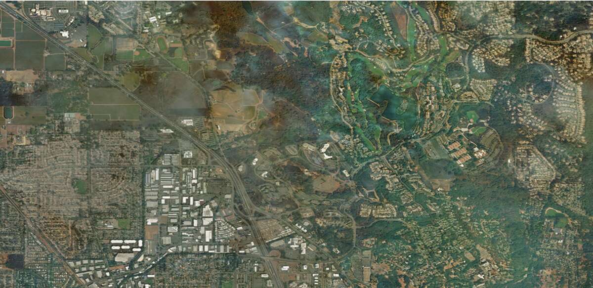 Before and after satellite images show shocking extent of destruction ...