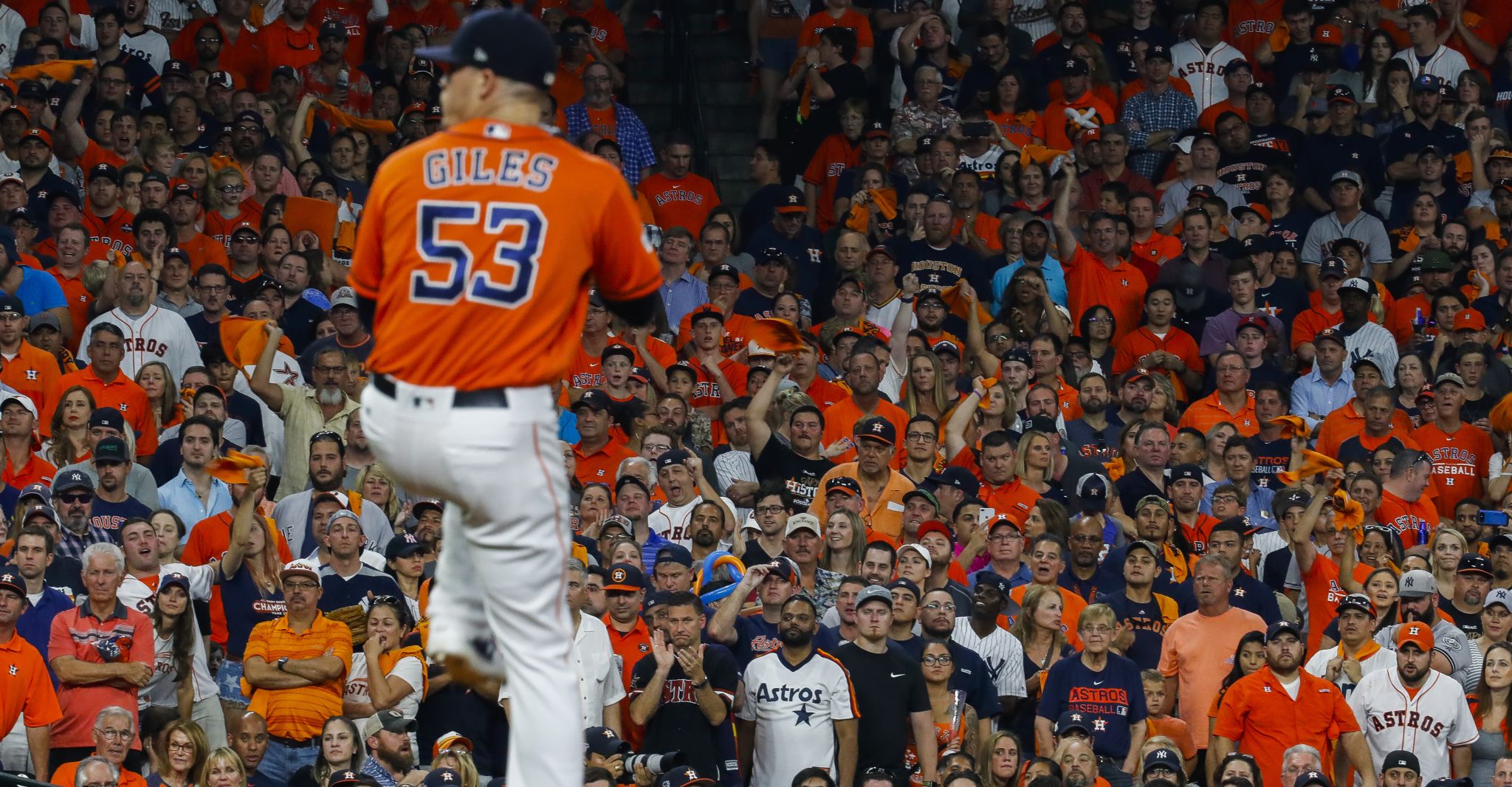 Astros closer Ken Giles registers five crucial outs for save