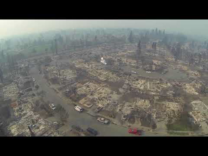 Drone footage reveals utter devastation to Santa Rosa neighborhood ...