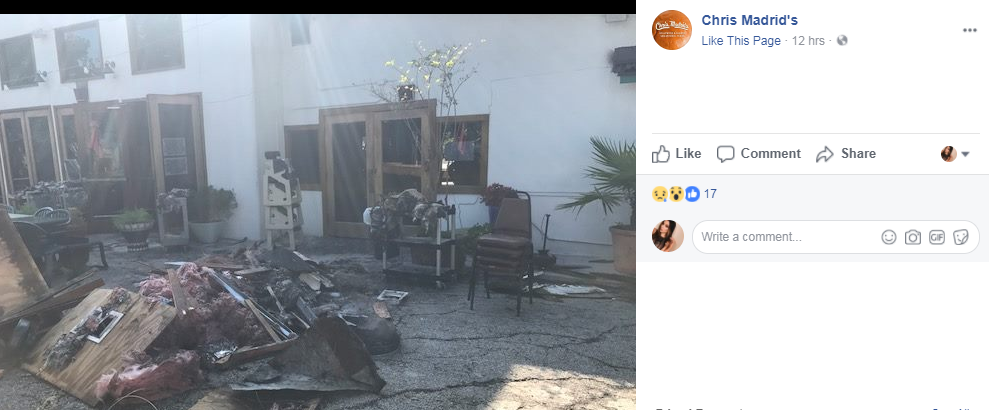 Chris Madrid's owner shares update, photos of restaurant after fire