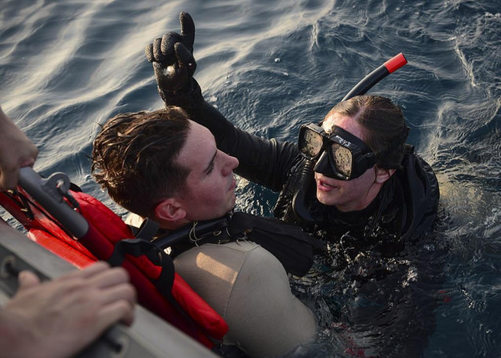 Middletown native and U.S. Navy sailor swims to save lives