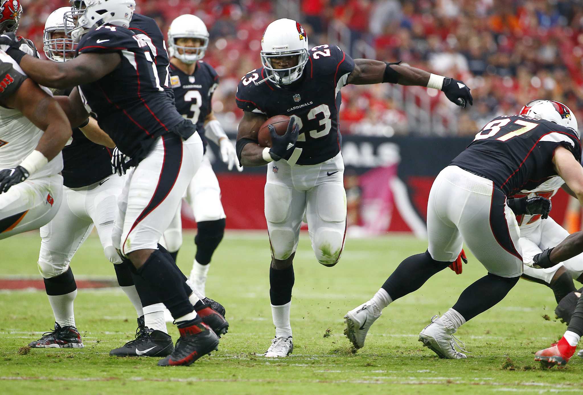 Adrian Peterson Stiff Arm