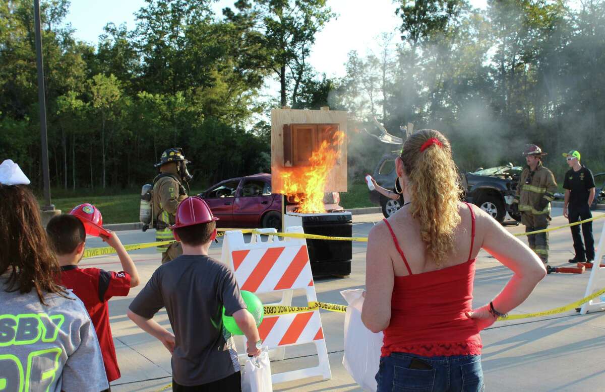 Crosby Volunteer Fire Department anniversary event demonstrates fire safety