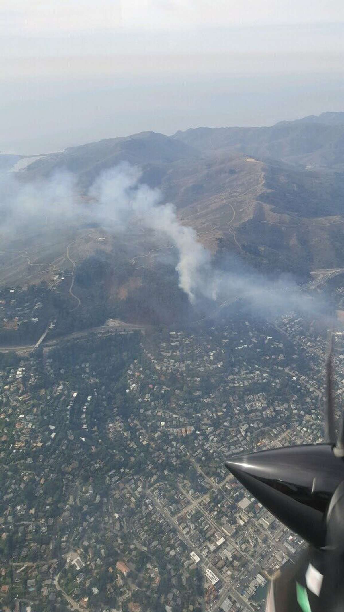 Southbound Hwy. 101 reopens after fire breaks out in Marin County