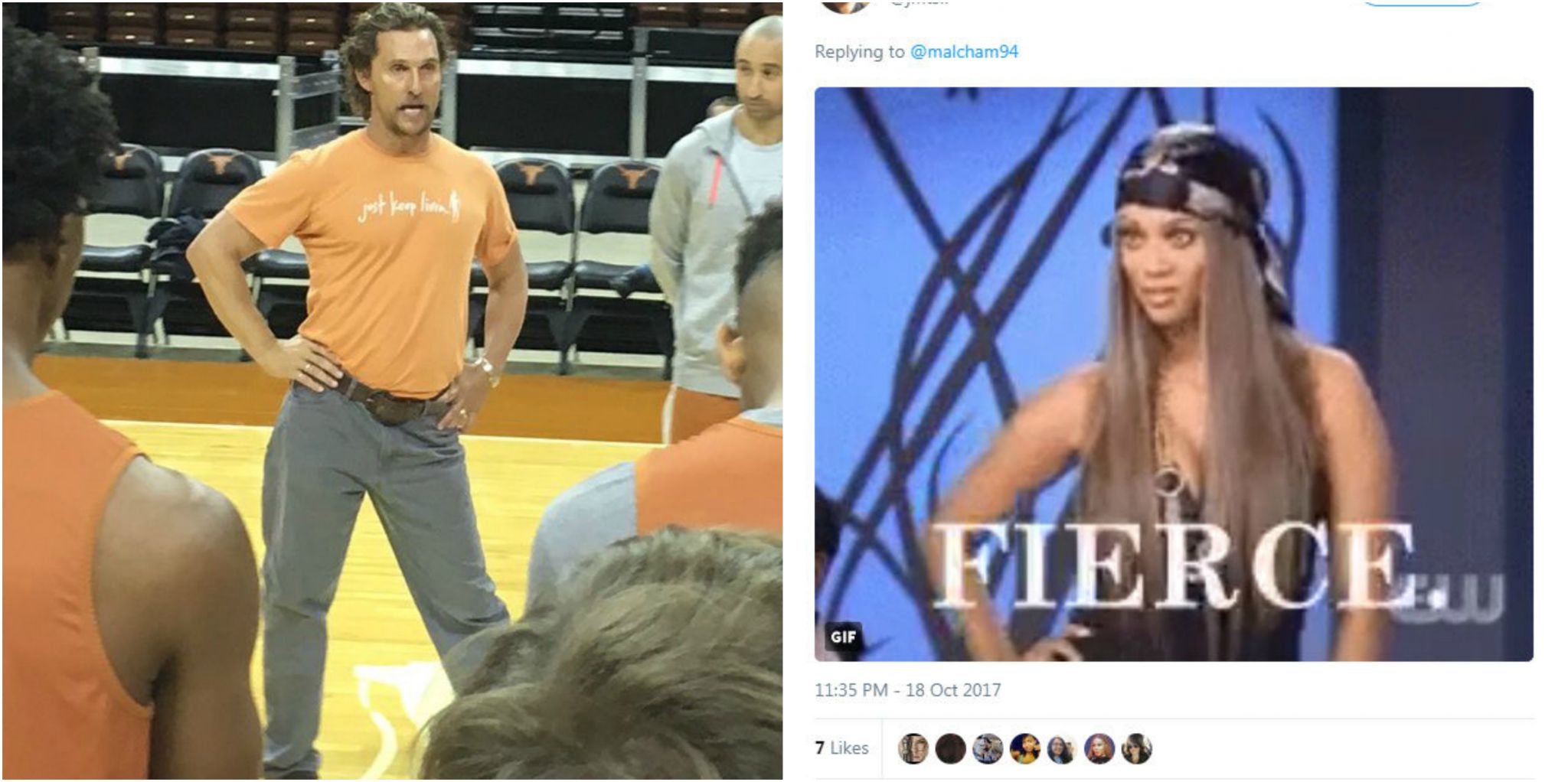 Internet turns Matthew McConaughey's power stance at the University of ...