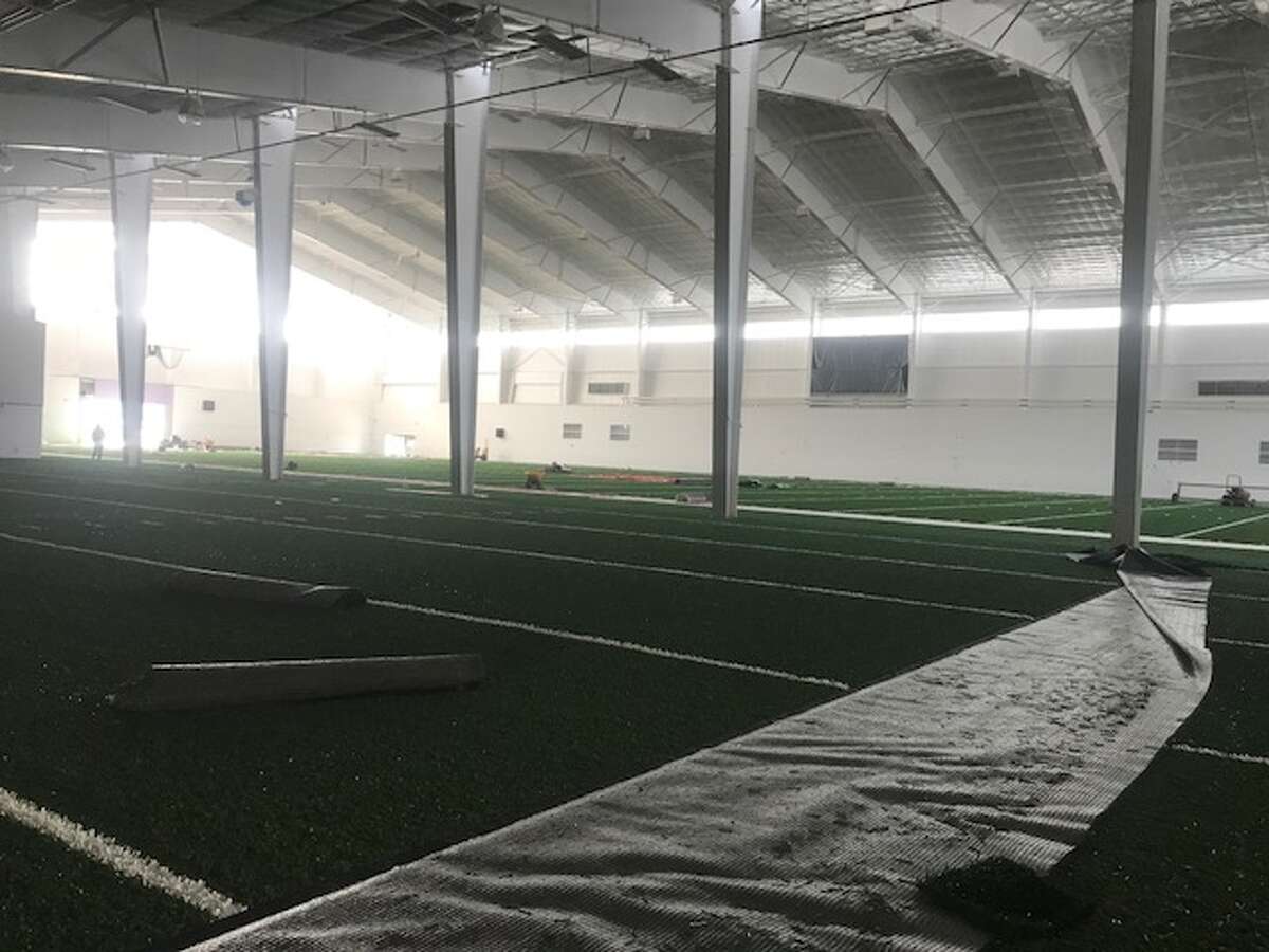 UH's $20 million indoor football facility nearly ready