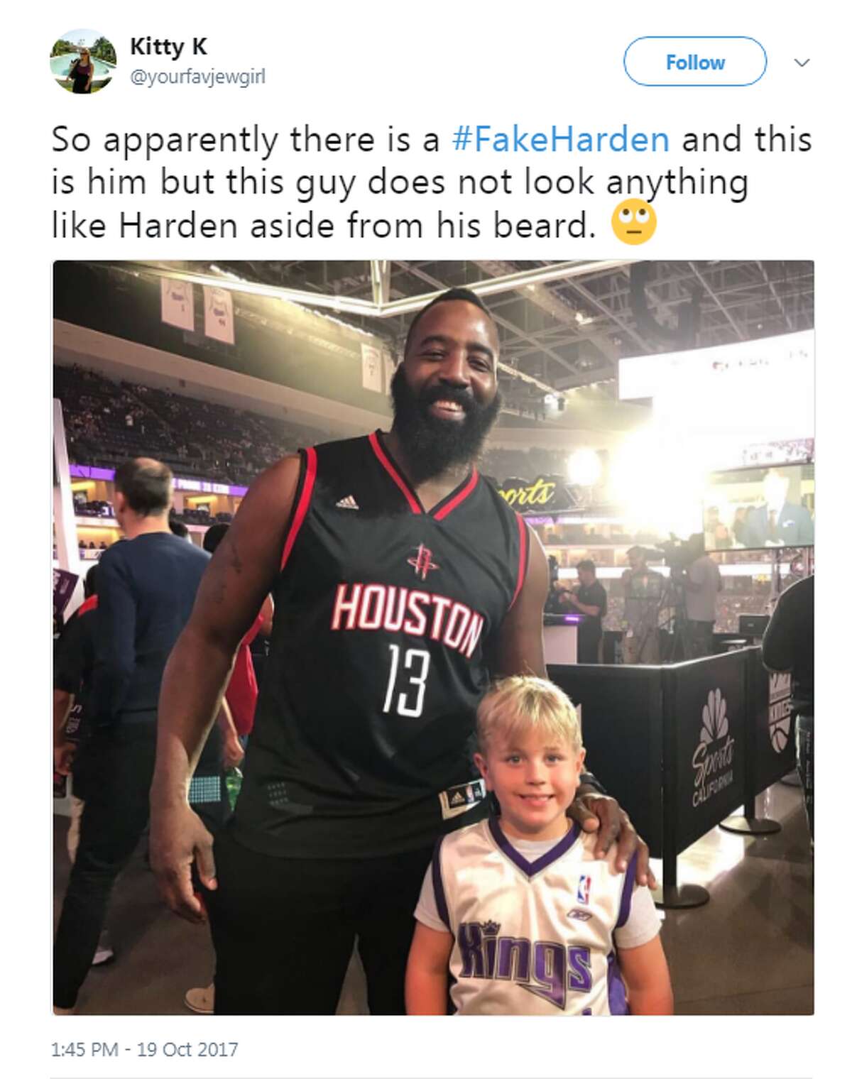 Twitter reacts to James Harden lookalike