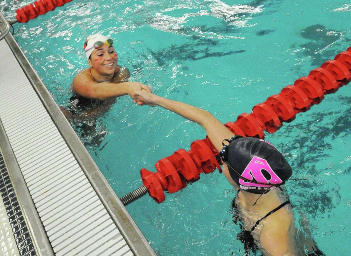 Greenwich girls swim team defeats Staples, improves to 9-0