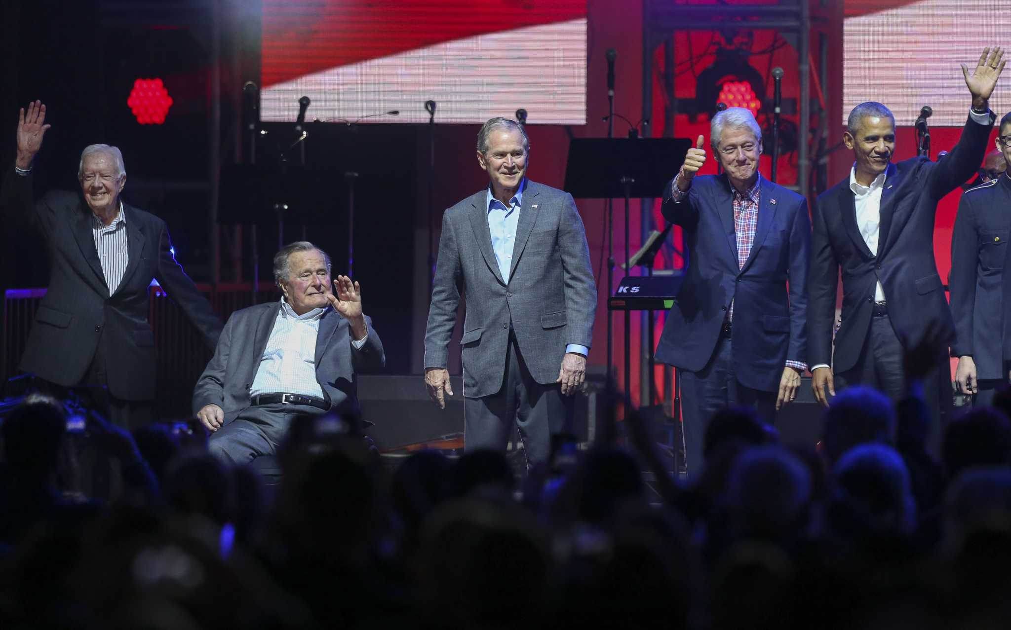 Former presidents and Lady Gaga highlight hurricane relief concert at ...