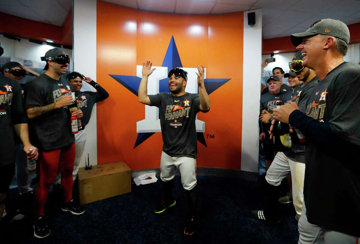 Another wild champagne celebration for World Series-bound Astros
