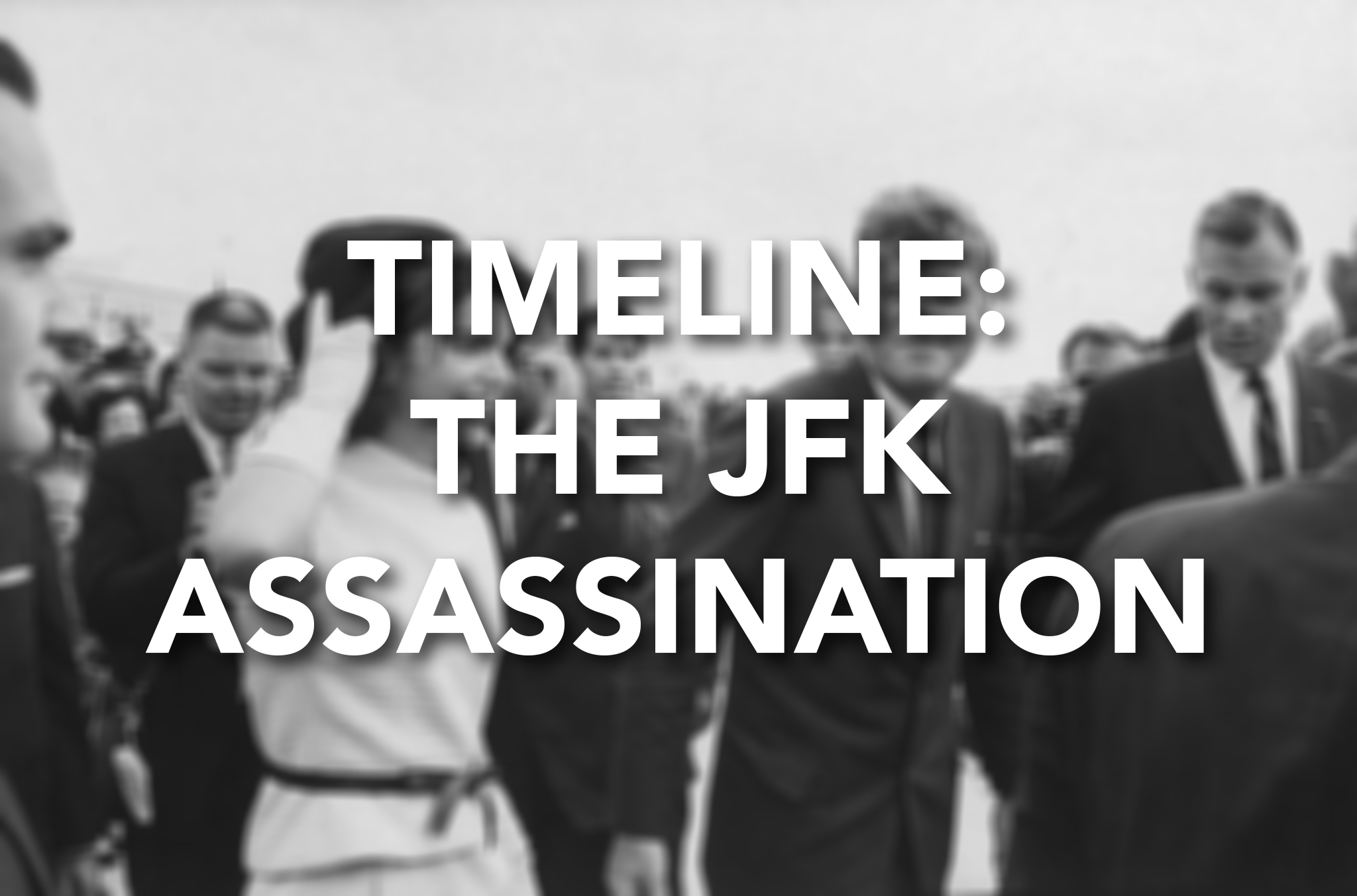 Timeline of Kennedy assassination