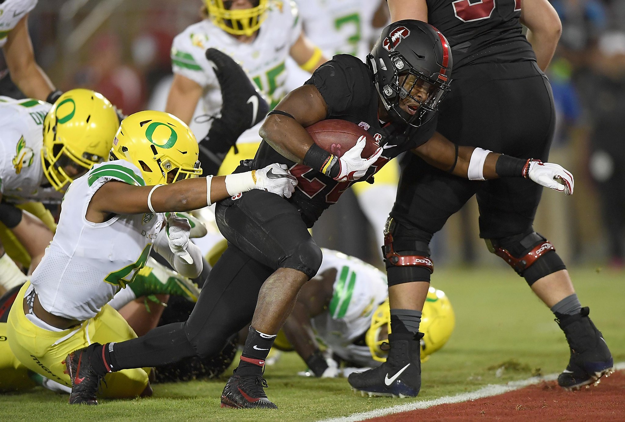 Bryce Love is in the middle of a three-man Heisman race
