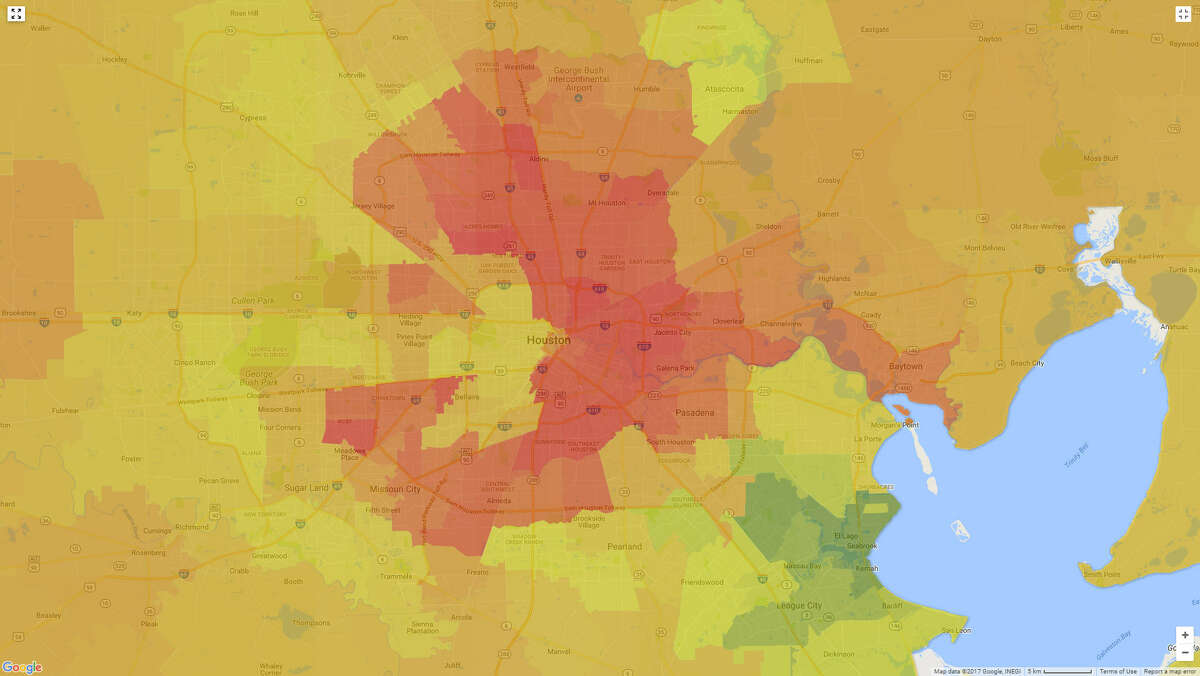 Data-powered map shows how unhealthy Houston is