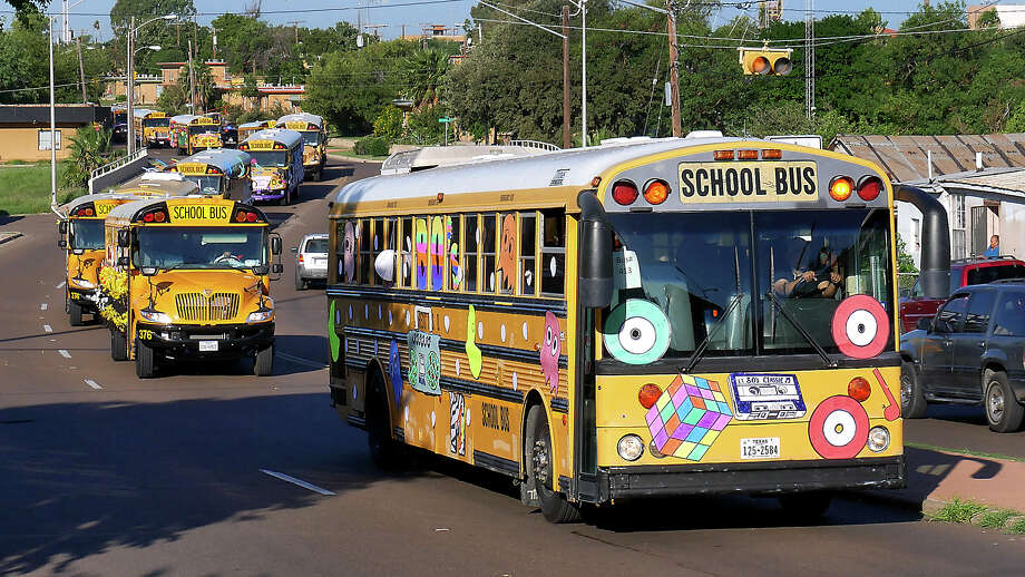 Laredo-area school districts hold annual bus parade across the city ...