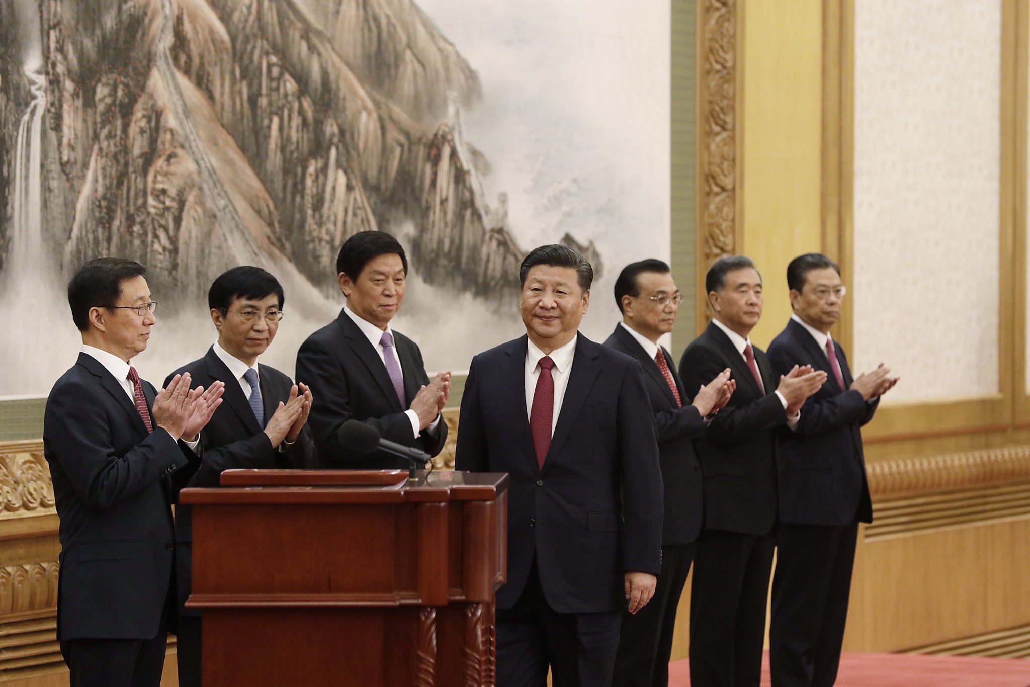 President unveils China’s new leaders but no clear successor