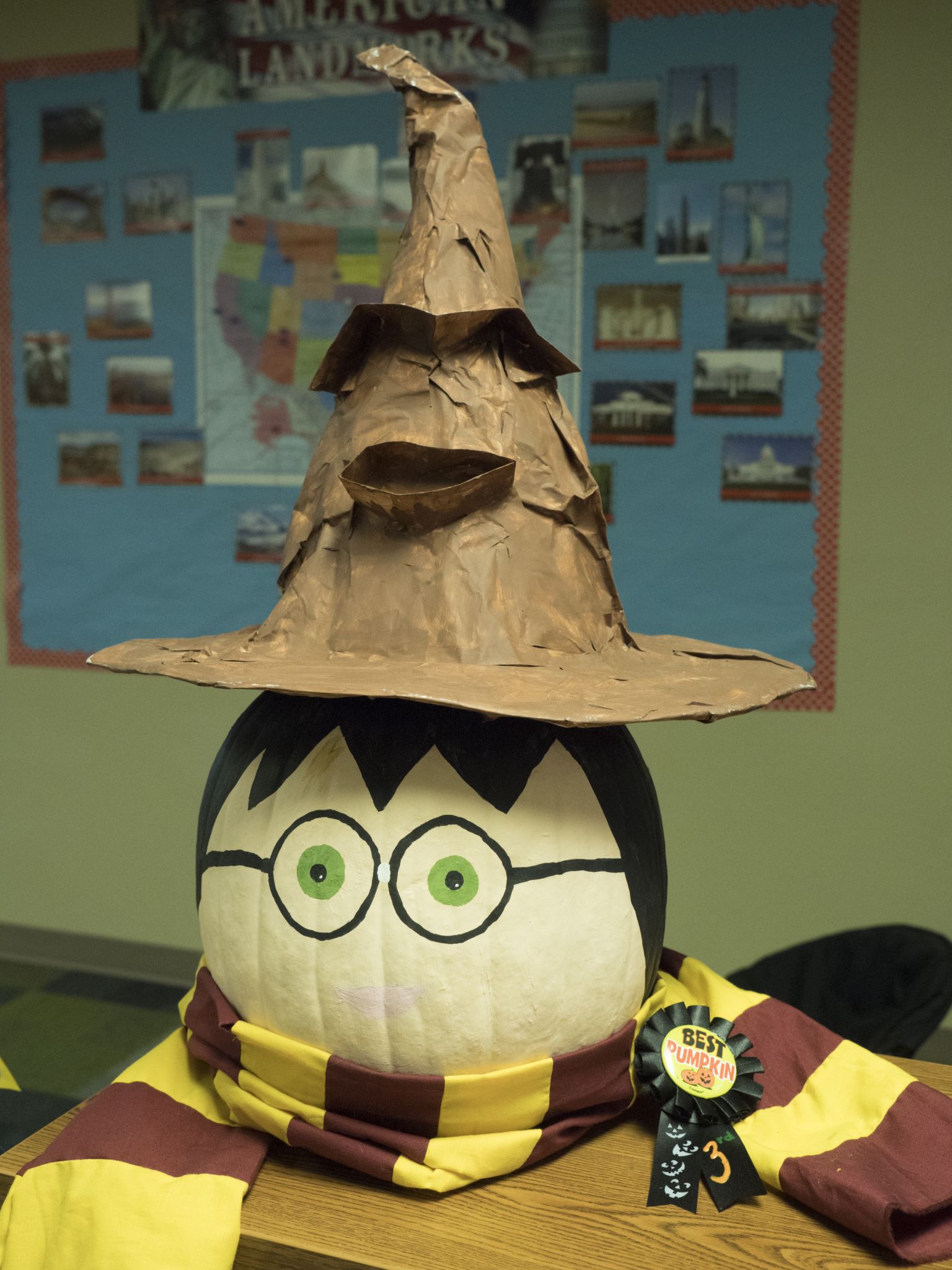 MACS literary pumpkin decorations