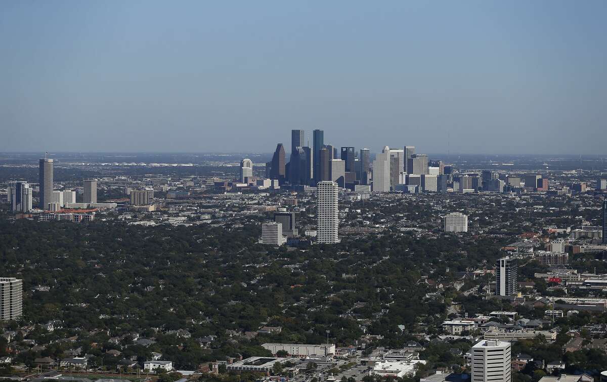 What is at the top of the imposing Williams Tower?