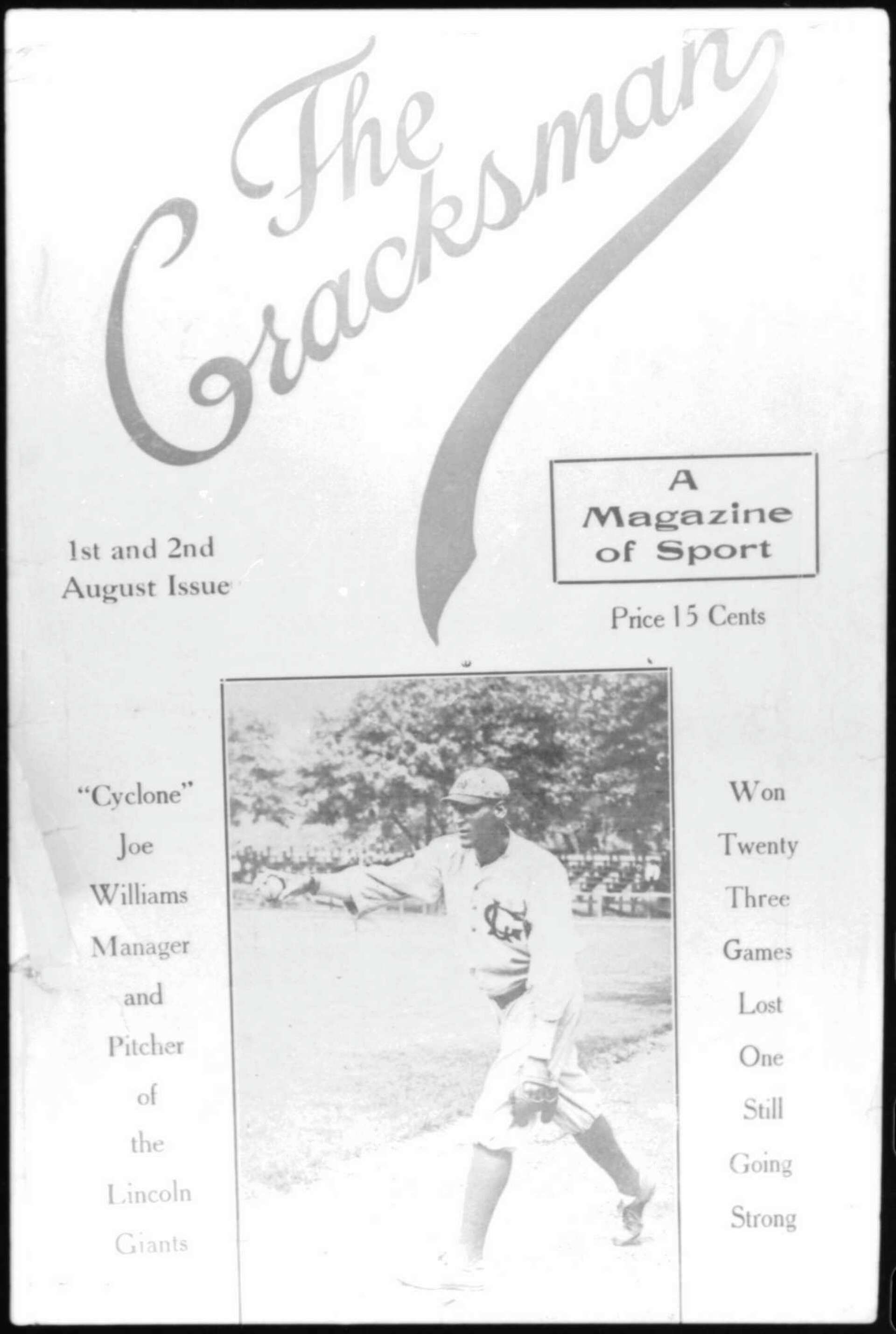 Smokey Joe Williams started career with San Antonio Black Broncos in 1905
