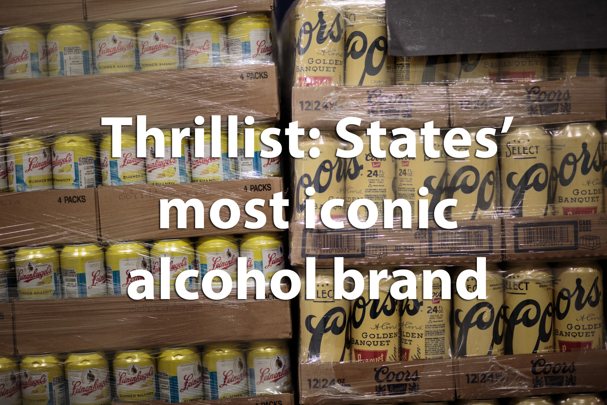 The most iconic alcohol brand in each state