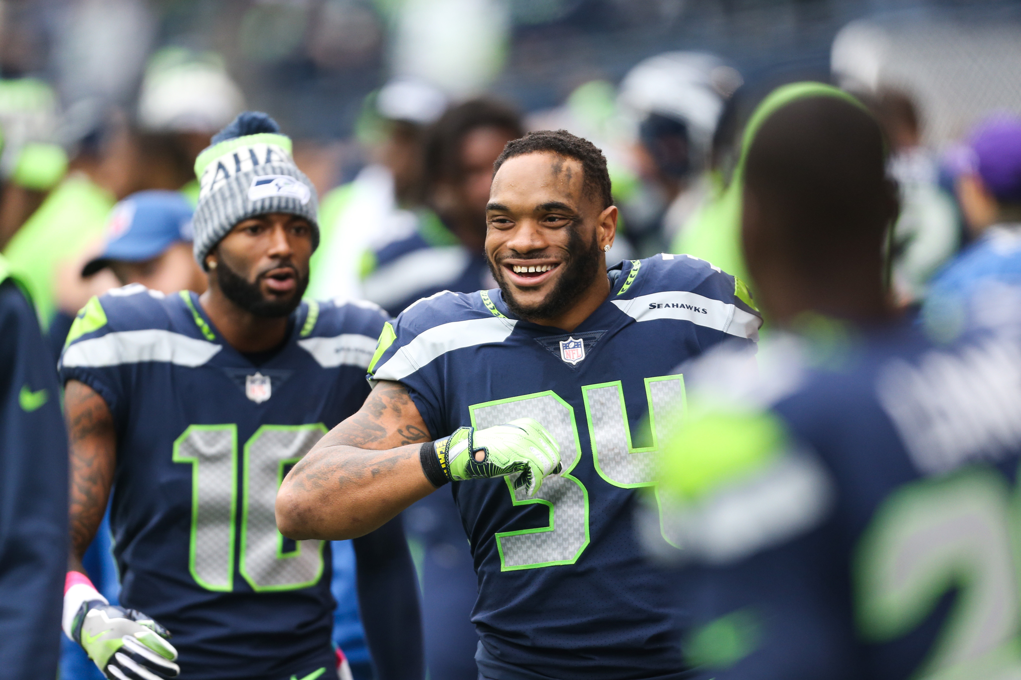 Thomas Rawls disguised as Santa, passed out gifts downtown