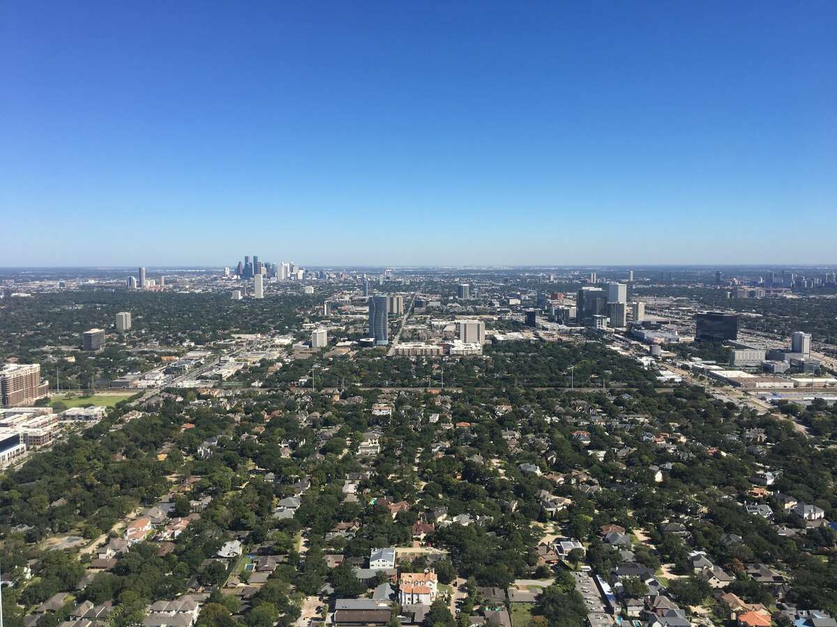 What is at the top of the imposing Williams Tower?