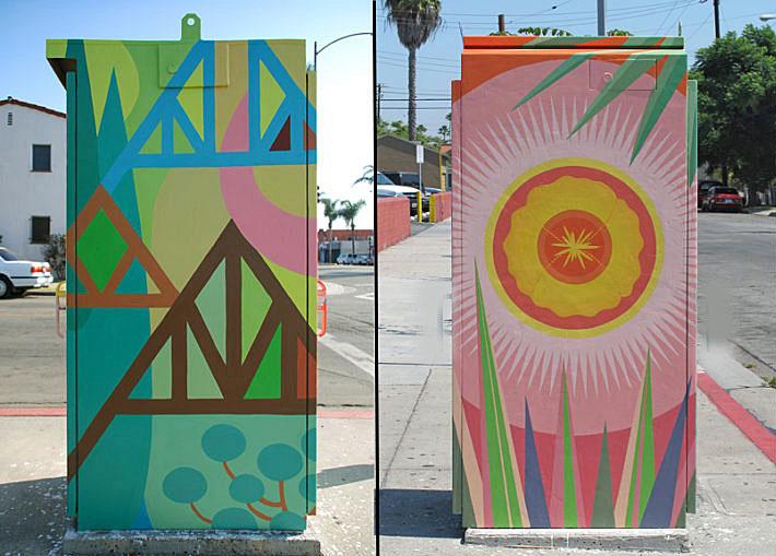 Dressing up traffic boxes with art in Danbury
