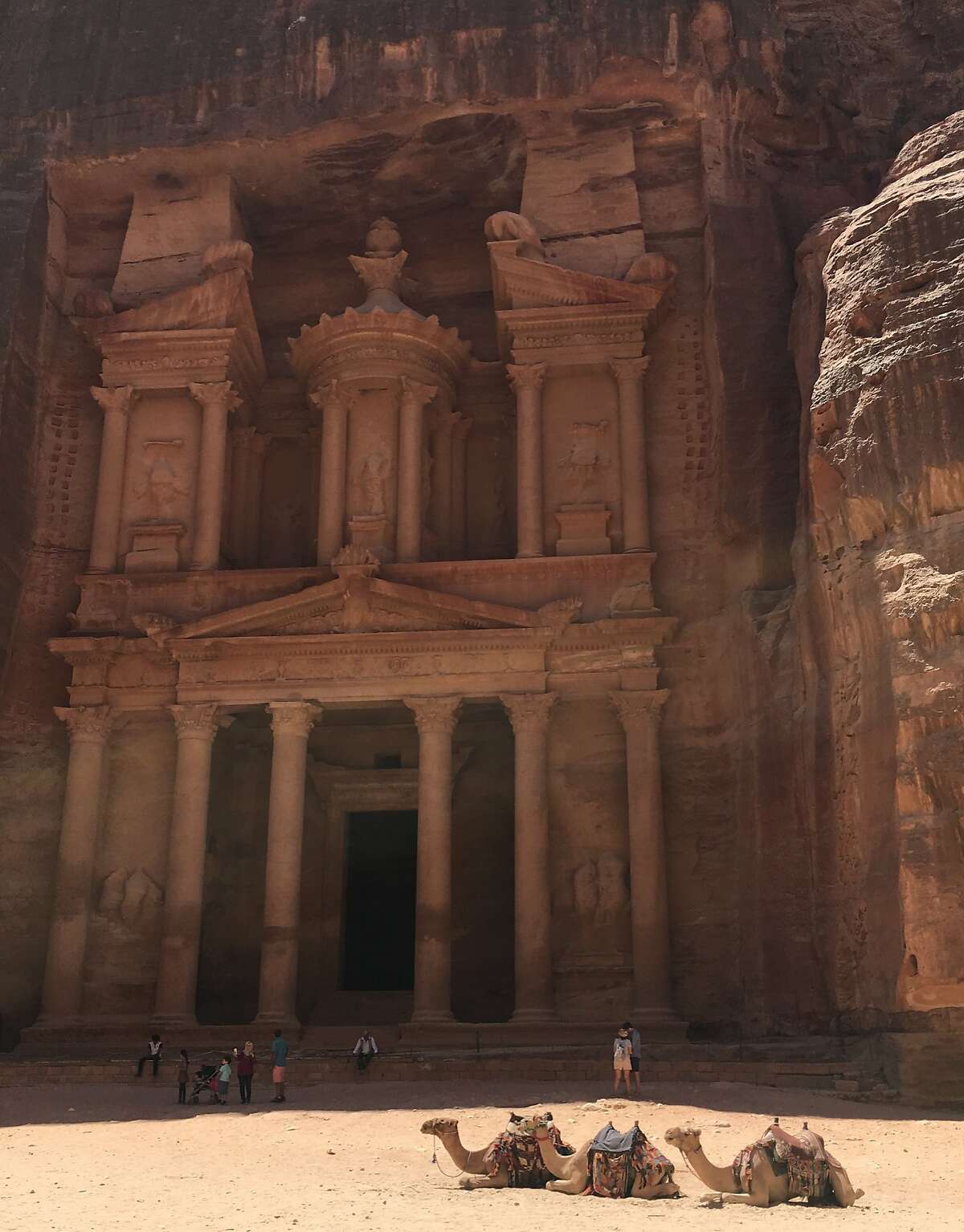 Petra an archaeological oasis in the desert of Jordan