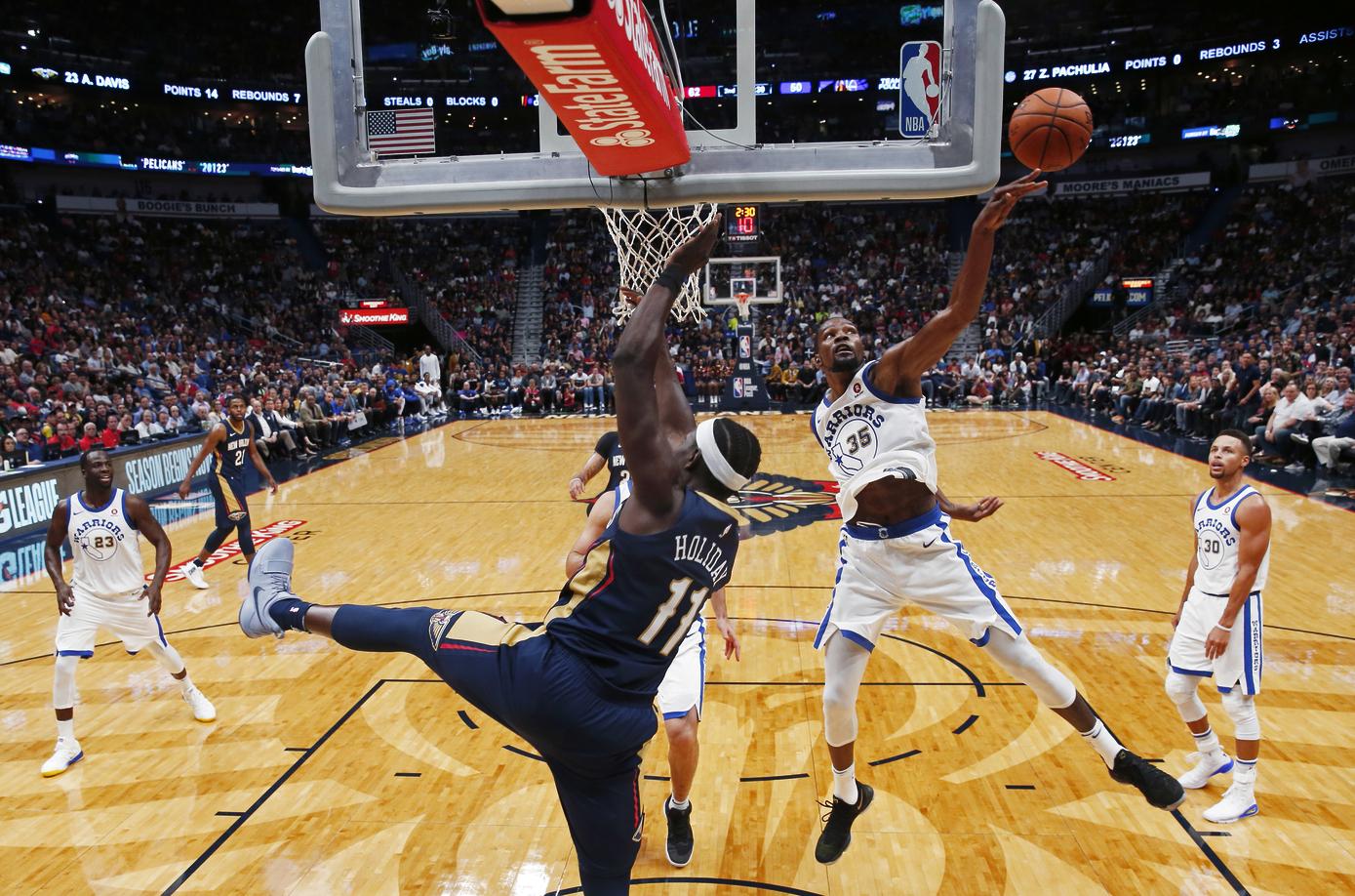 Kevin Durant emerges as elite shot-blocker for Warriors