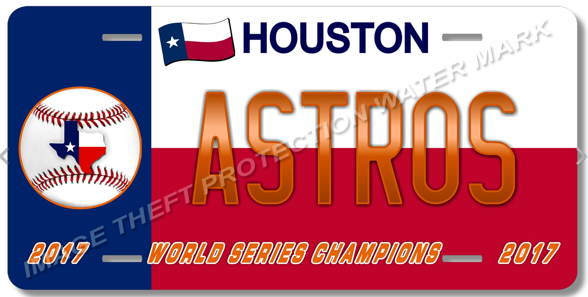 Show your team pride with an Astros license plate from eBay