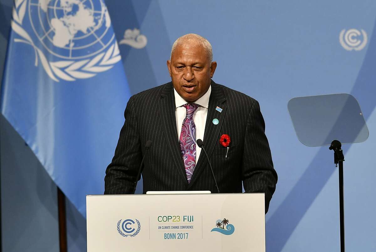 Fiji leader opens climatetalks with call for urgency